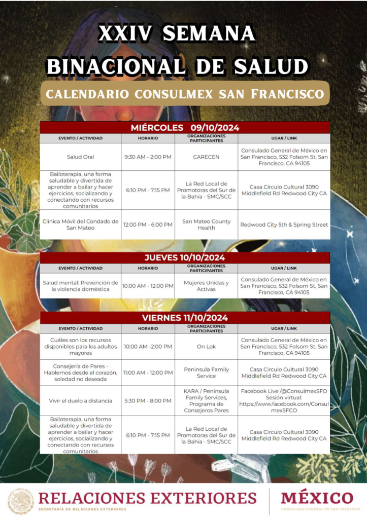 Consulate General of Mexico in SF presents the XXIV Binational Health ...